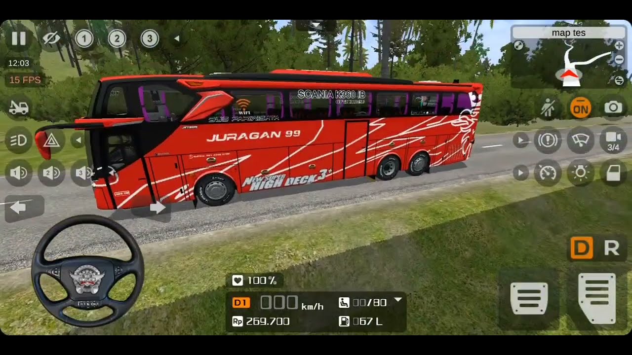 scania bus K410IB !! overtake the truck in a swerving style - YouTube
