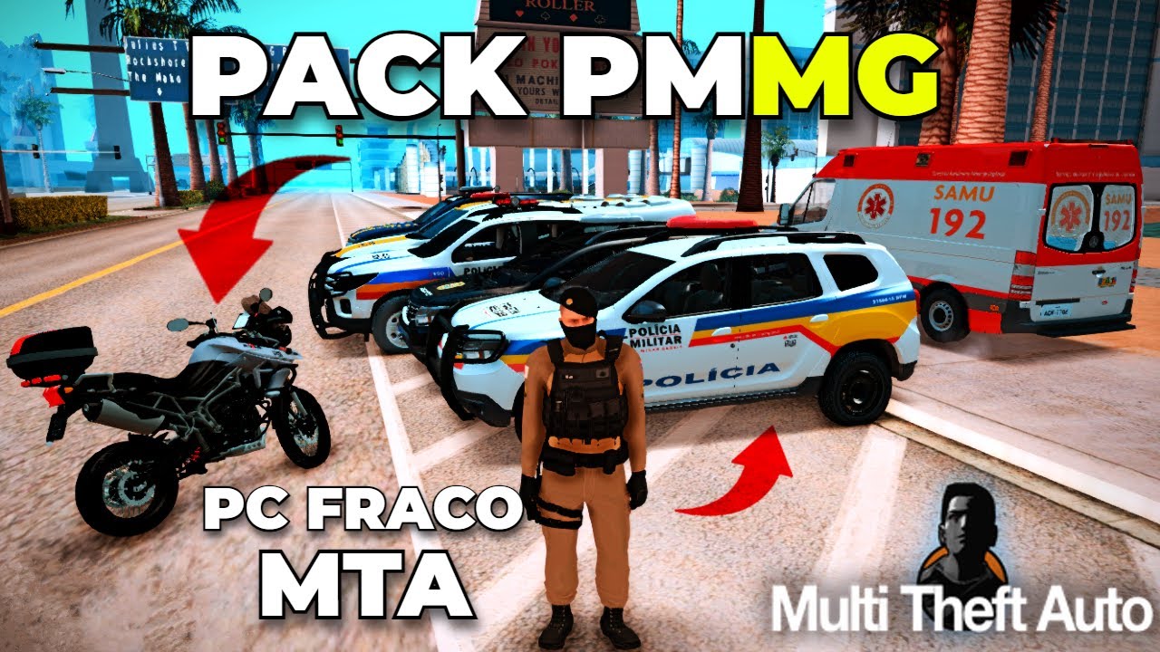 🚔SAIUU!! NOVO PACK COMPLETO DA PMMG PARA GTA SAN RP - MTA SA💥 - YouTube