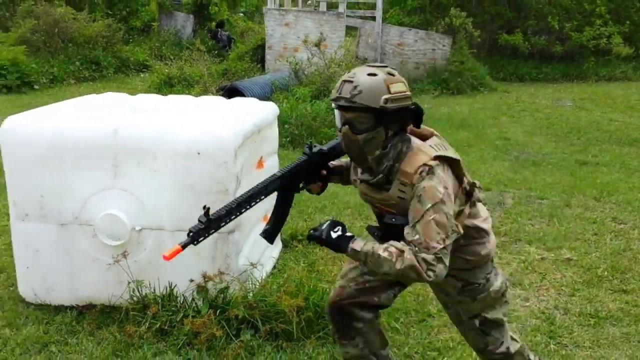 Airsoft TvT on the Trenches field at Combat Zone Sports - YouTube
