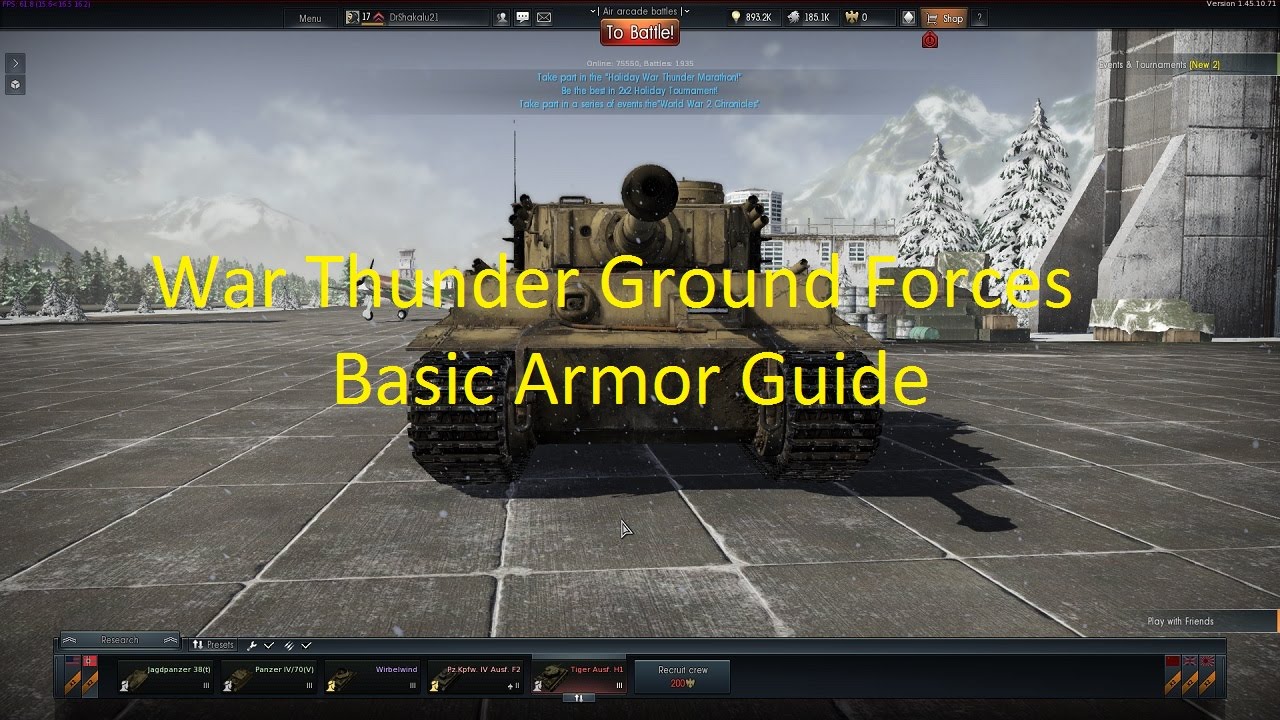 War Thunder Ground Forces Basic Armor Guide - YouTube