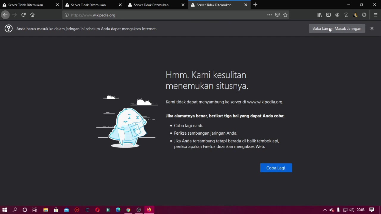 tutorial cara mengatasi browser firefox tidak bisa browsing atau blank ...