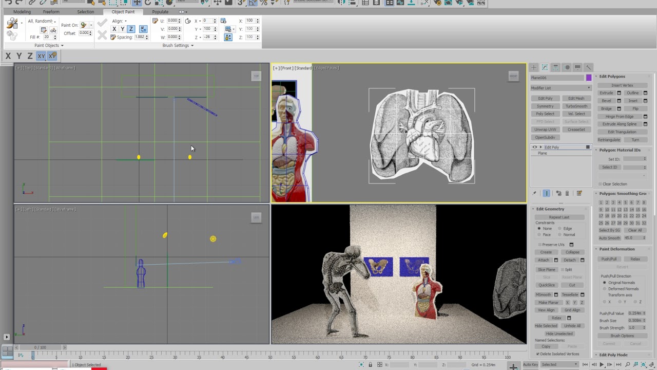 3ds max cut out - YouTube
