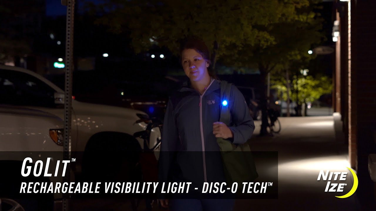 GoLit™ Rechargeable Visibility Light - Disc-O Tech™ - YouTube