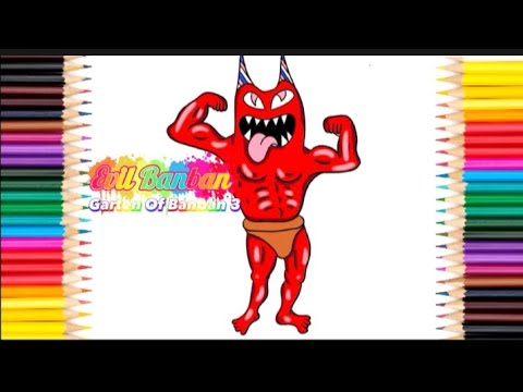 Evil Banban - Garten Of Banban 3 - How to Draw and Coloring - YouTube