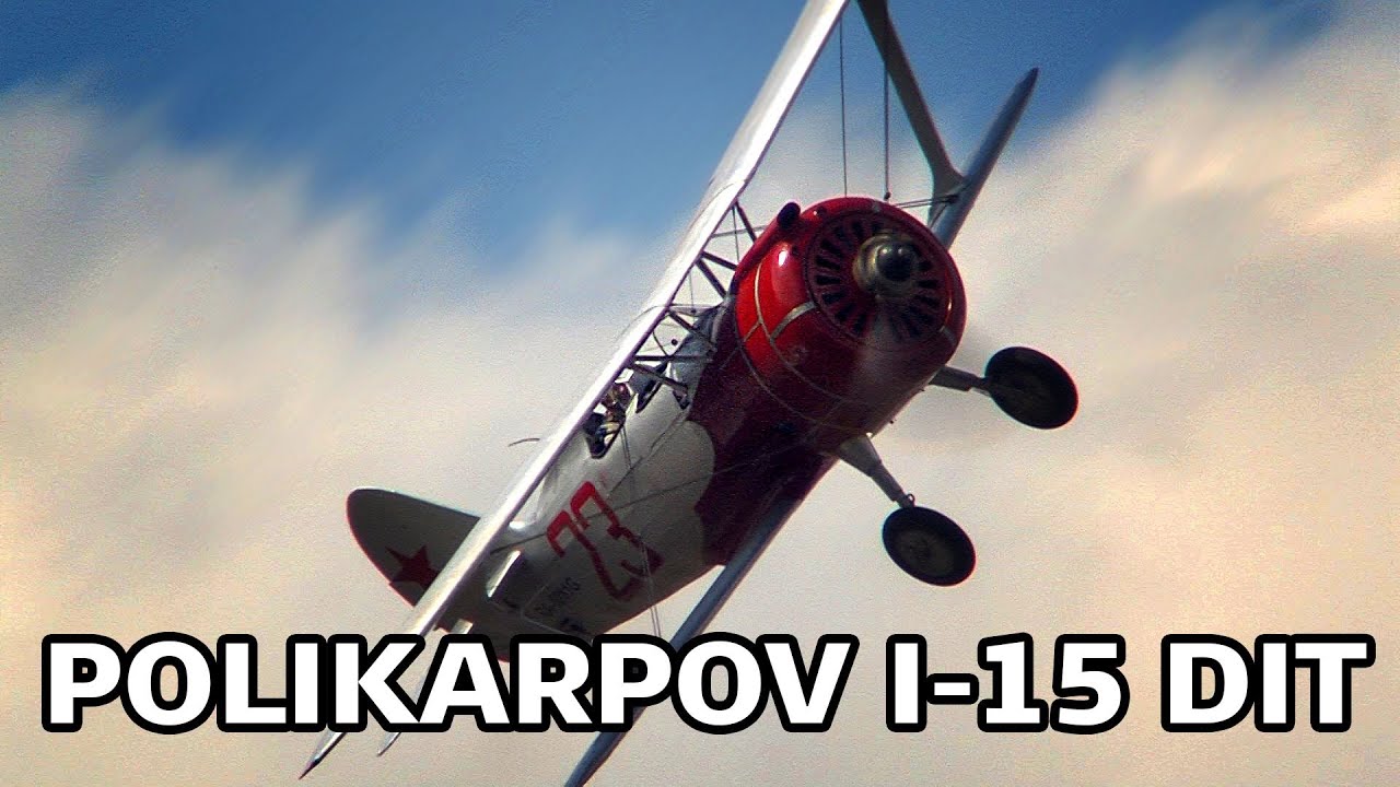 Polikarpov I-15 - Russian Air Force 100th Anniversary Airshow - YouTube