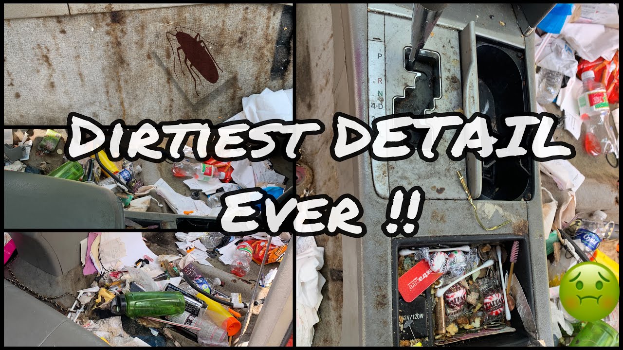 Complete Disaster Full Interior Car Detail Transformation! Deep ...