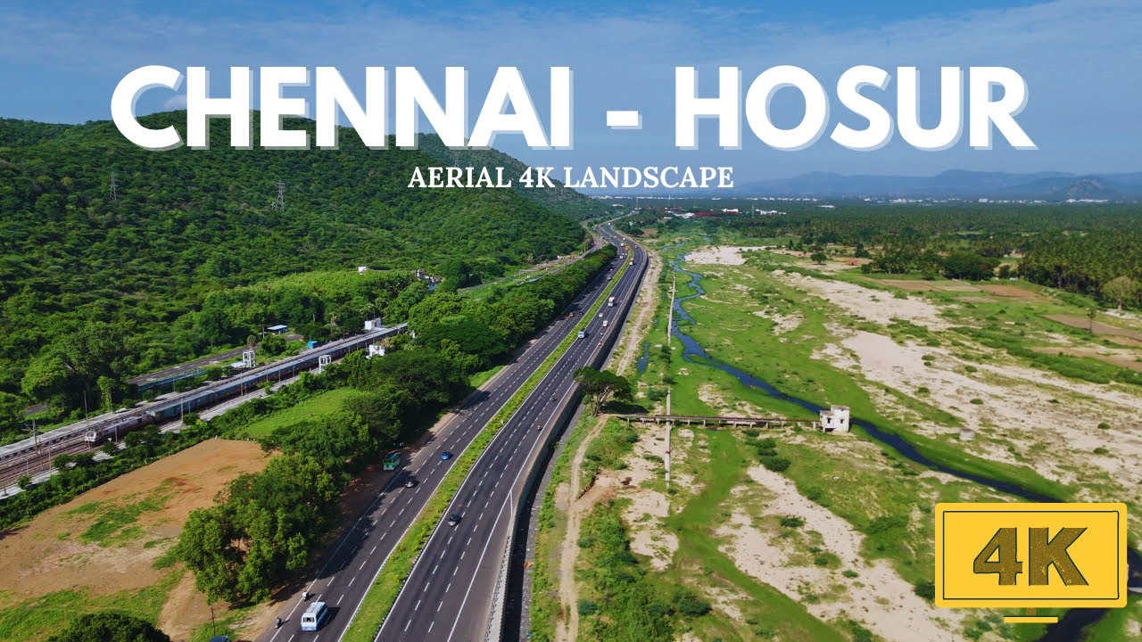 Aerial 4K Journey from Chennai to Hosur | Stunning Landscapes and ...