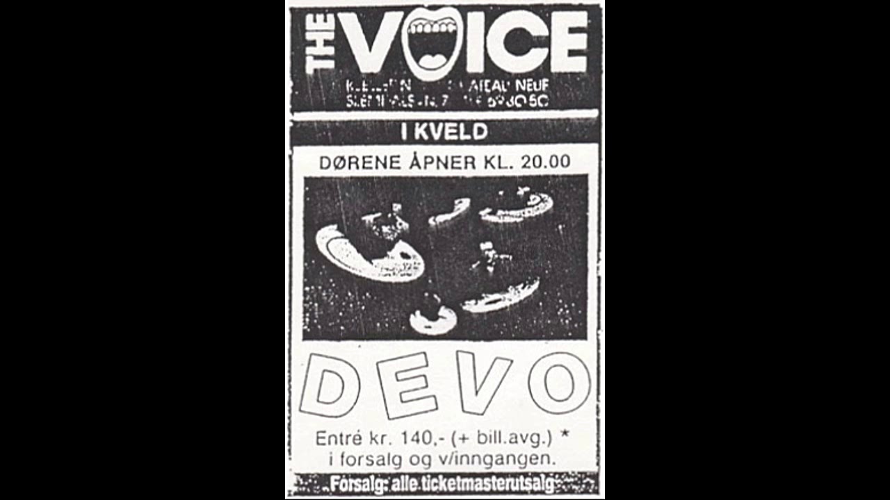 Devo - Somewhere With DEVO (The Voice. Oslo. Norway. 20/09/1990) - YouTube