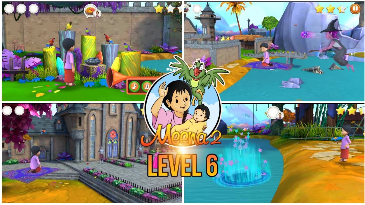 meena 2 Level 6 Care for health Newborn | Cartoon video Meena Game 2 ...