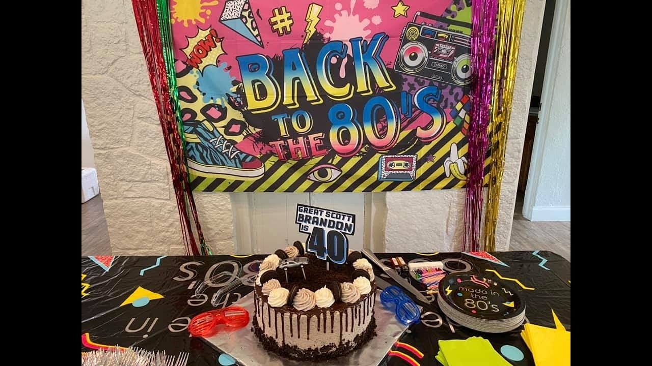 3 Pack Retro 80s Table Cover, Plastic Tablecloth for 1980s Party ...