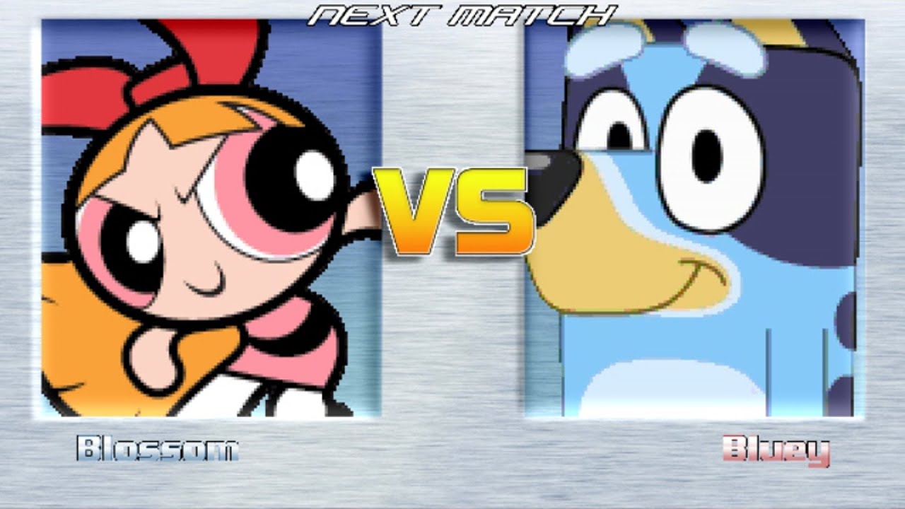 M.U.G.E.N BATTLES | Blossom vs Bluey | The Powerpuff Girls vs Bluey ...