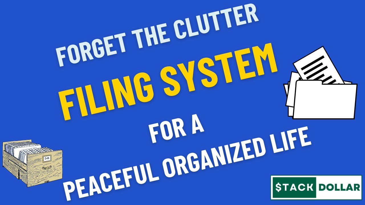 Tired of paper clutter?- Use this simple effective Filing system - YouTube