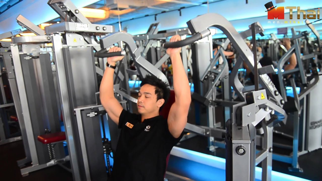 Machine Shoulder Press & Barbel Front : Men.Mthai - YouTube