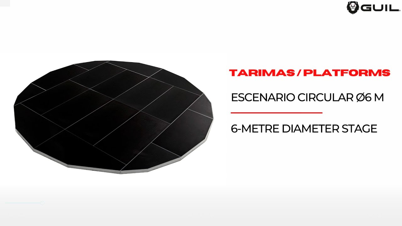 Escenario Circular de 6m / Circular stage - Ø6m - YouTube