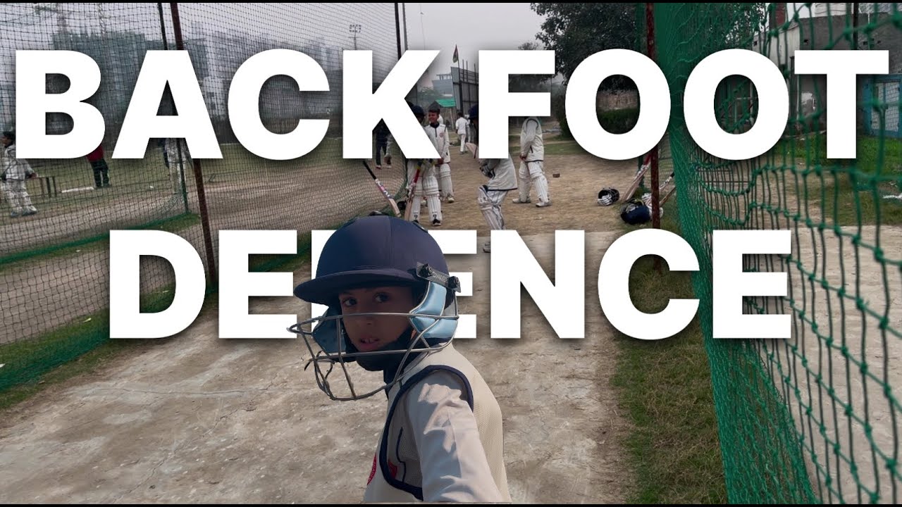 Back Foot Defence Practice | Fitness Drills in Cricket Academy - YouTube