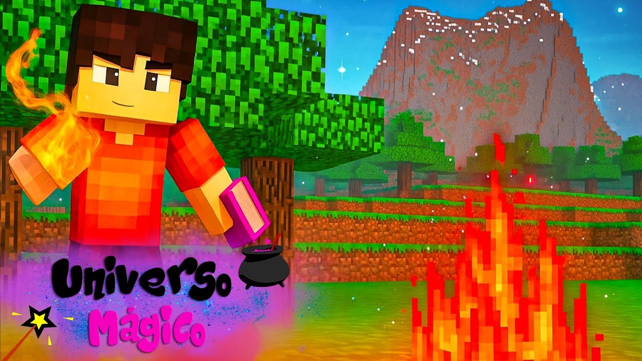 APRENDI A MAGIA DE FOGO!!! - Minecraft Universo Mágico 2 #13 - YouTube