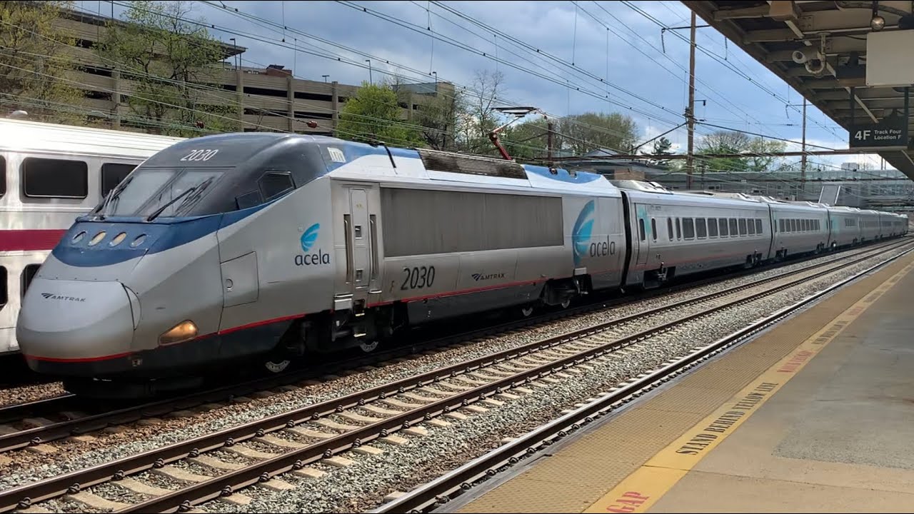 Amtrak, Acela, & NJ Transit @ Trenton 04/18/2021 - YouTube