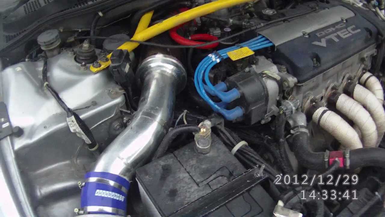 H23A Zero 1000 + Apexi Power Intake - YouTube