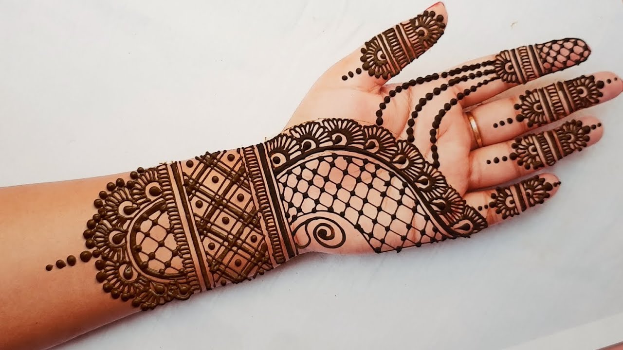 Full hand mehndi design for girls|Front hand mehndi design|Mehndi ...