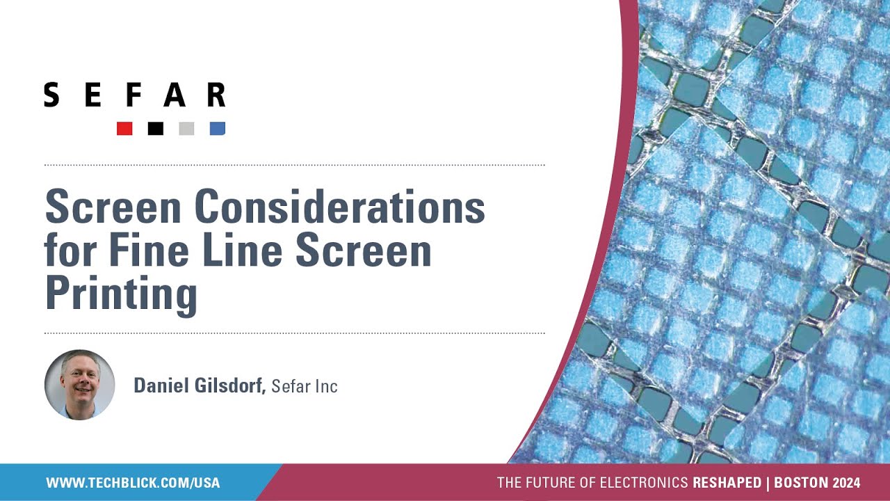 Sefar Inc | Screens for printing ultra-fine line printed electronics ...