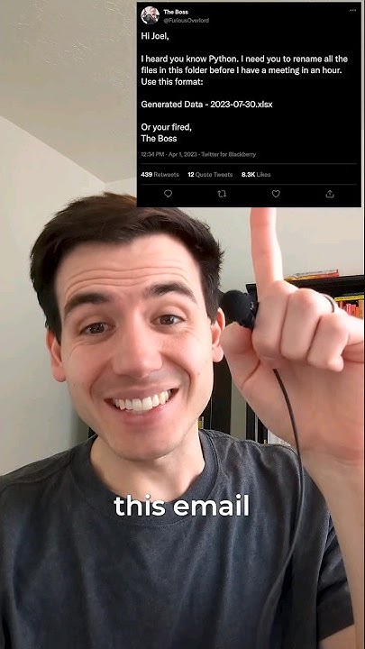 Rename Files With A Python Script Youtube