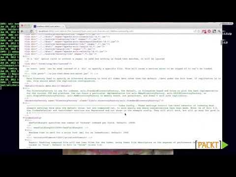 Getting Started with Apache Solr Search Server Tutorial : Config File | packtpub.com - YouTube