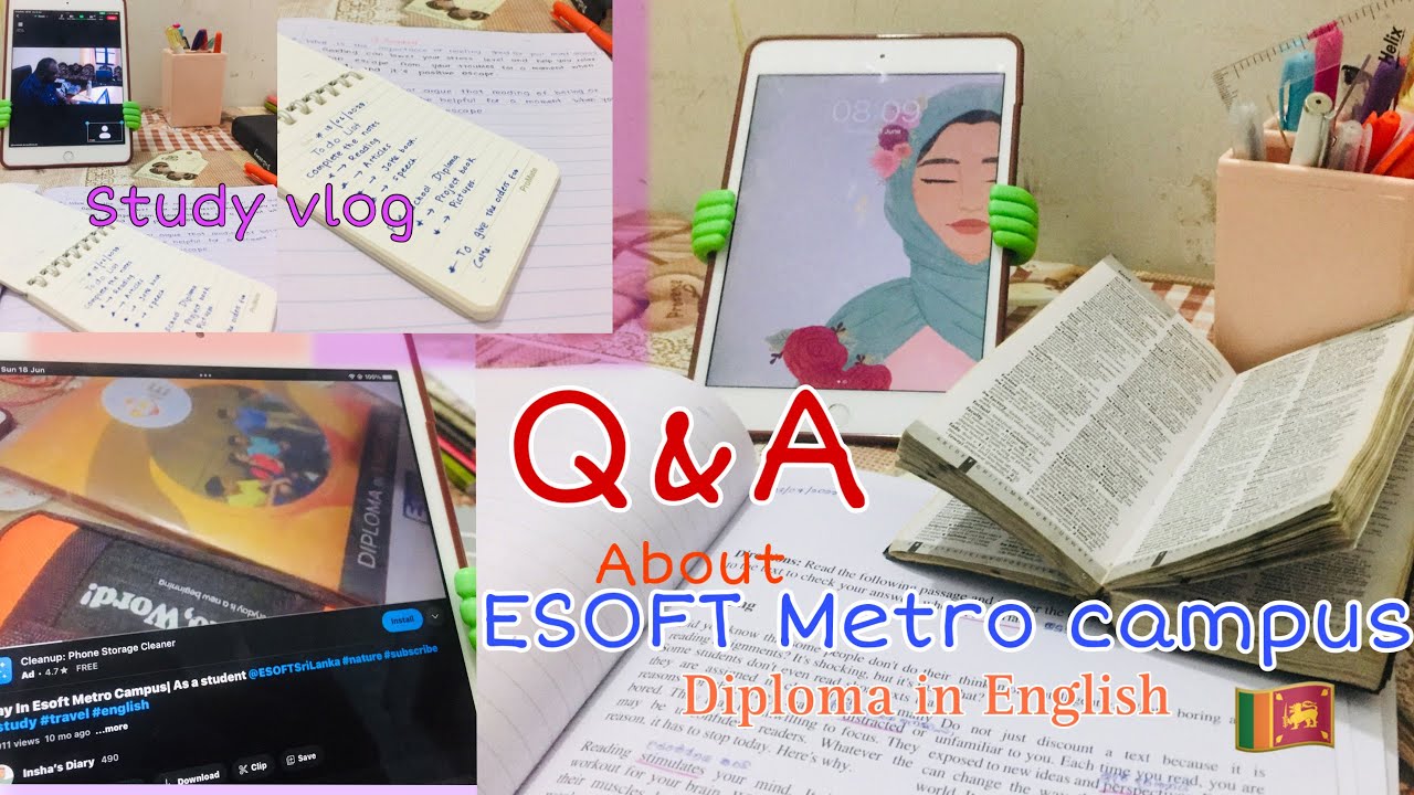 Q&A about Esoft English Diploma | Study Vlog @ESOFTSriLanka #study # ...