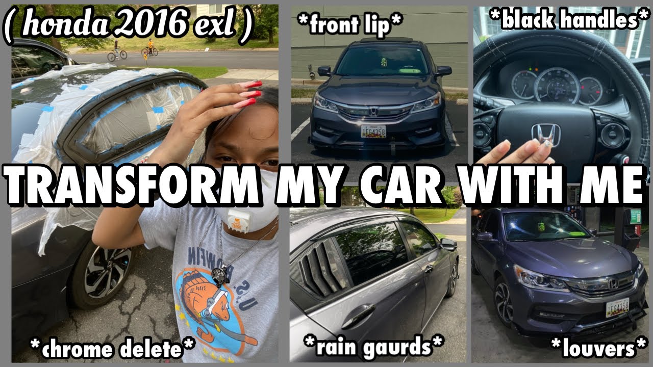 TRANSFORM MY CAR WITH ME!! | exterior only : front lip, duck lip ...