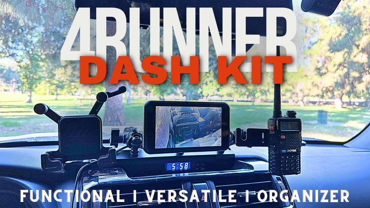 4Runner Dash Organizer Kit for Phone, Radio, GPS, GoPro | No Drill ...