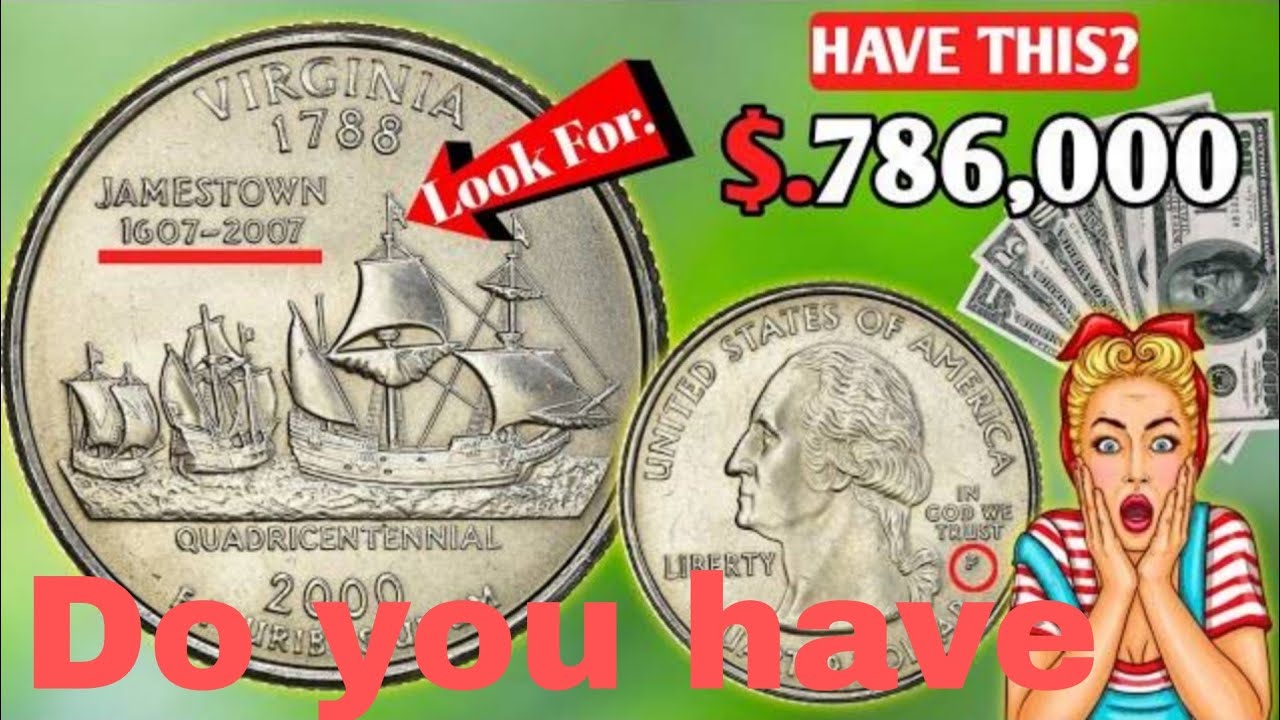 Quarter Dollar 2000 coin value Rare coin of United States of America ...