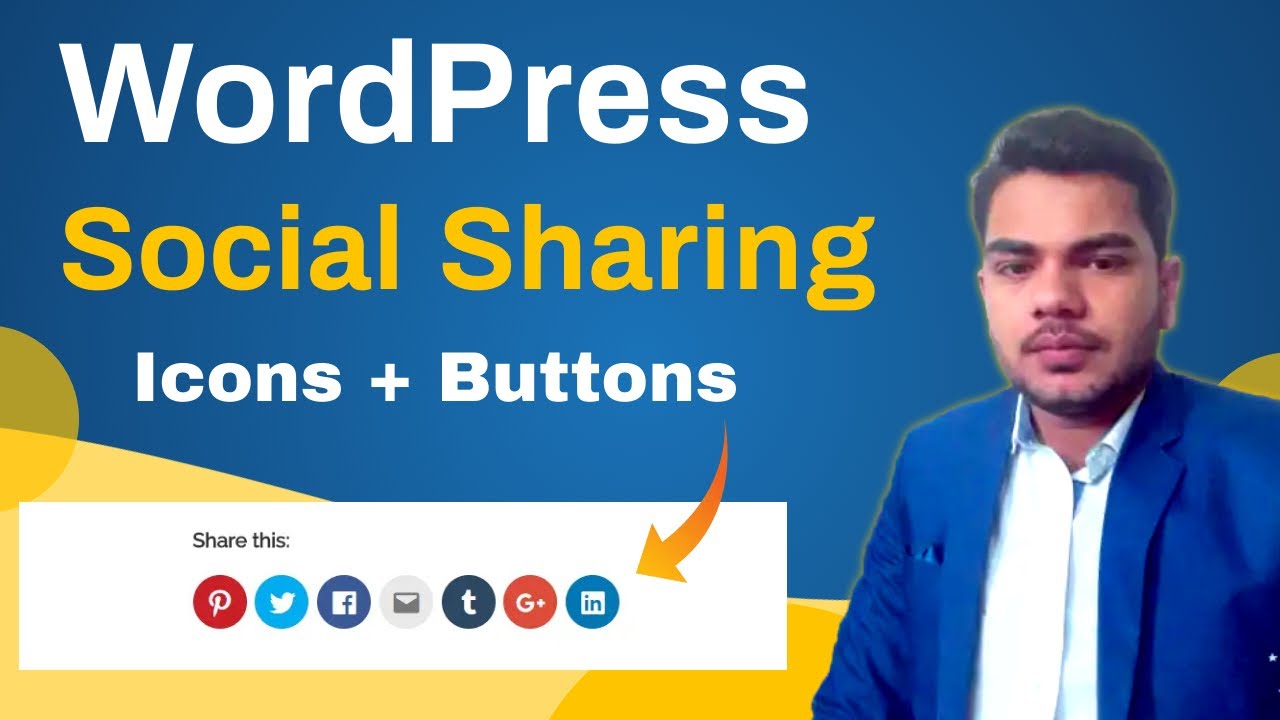 How To Add Social Share Buttons In WordPress YouTube How To Add Social Share Buttons In WordPress YouTube