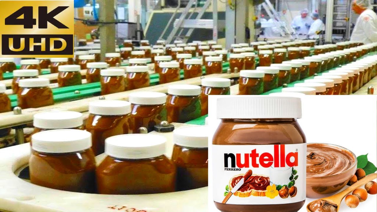 How Nutella Is Made In Factory | How it's Made Nutella - Food Factory ...