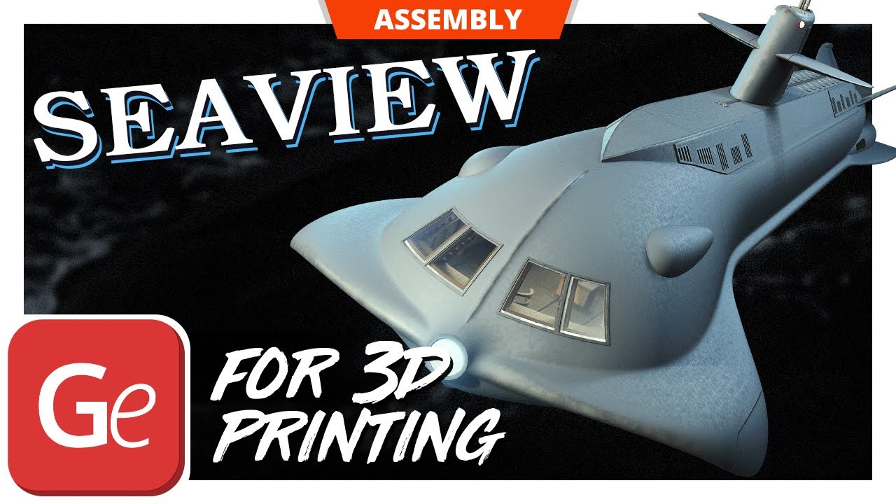 Seaview Submarine STL files for 3D printing | Assembly by Gambody - YouTube