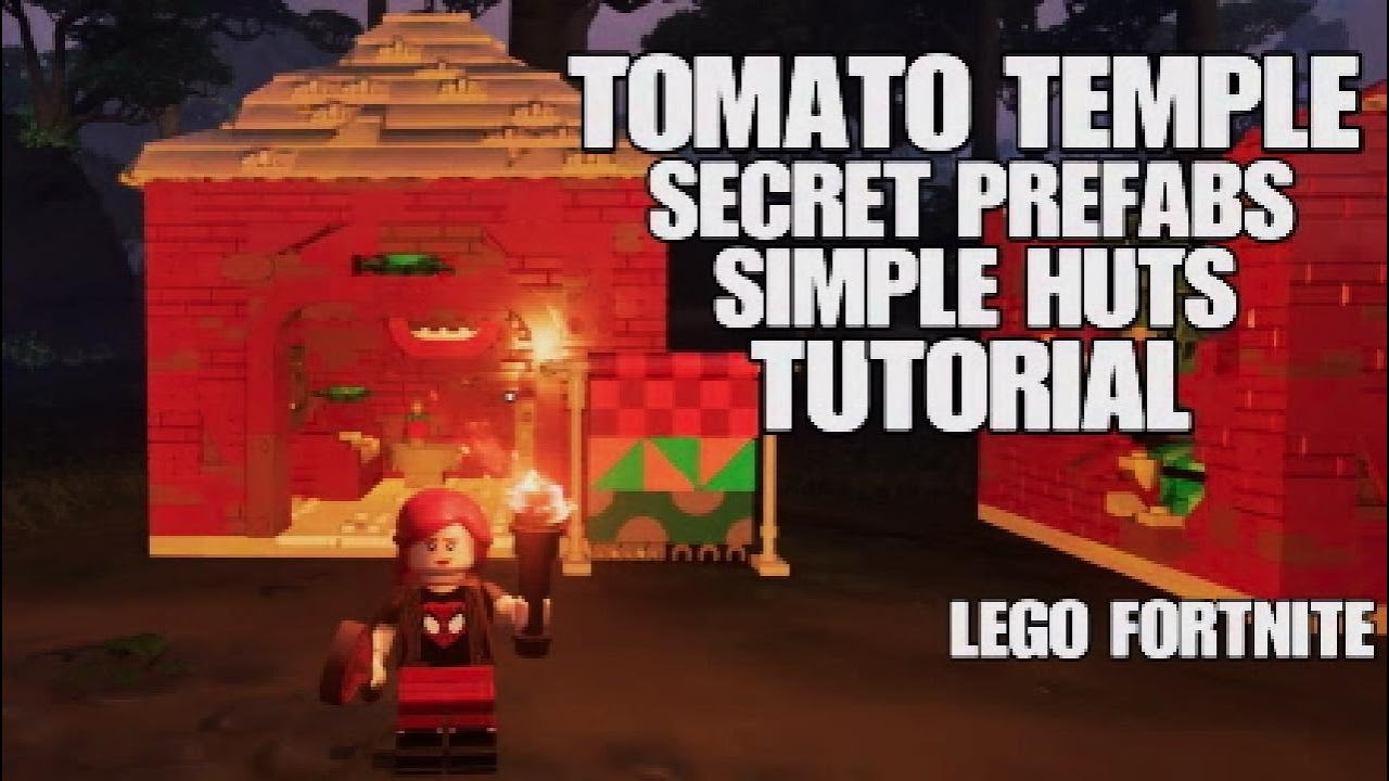Lego Fortnite How to Build Tomato Temple Mini Huts - YouTube