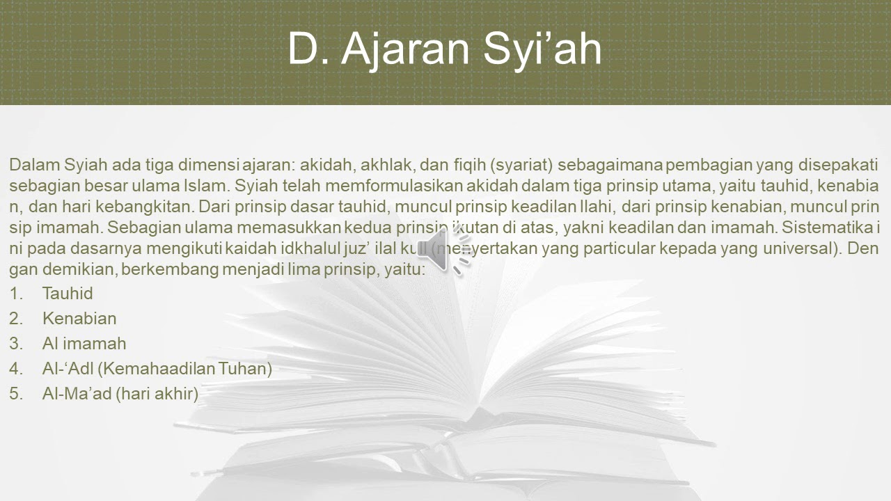 KELOMPOK 4 SEKTE SYI'AH : SEJARAH DAN AJARANNYA - YouTube