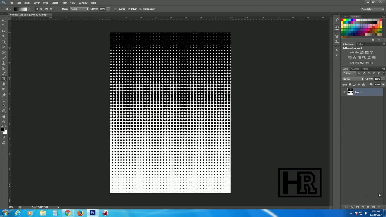 Tutorial Photoshop : How To Create Halftones background - YouTube