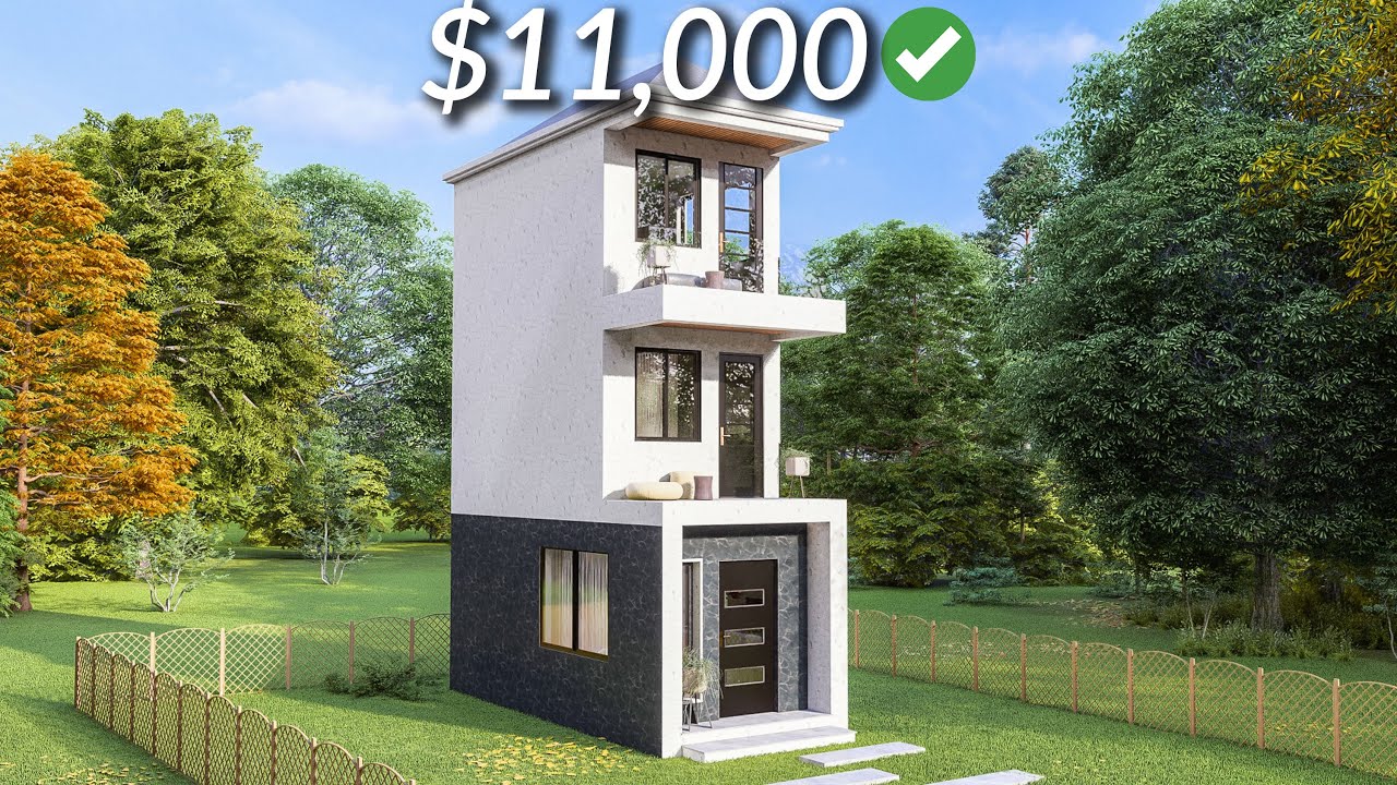 Very Tiny House | 3 storey | (3x6 Meters) | Small 2 Bedrooms | Small ...