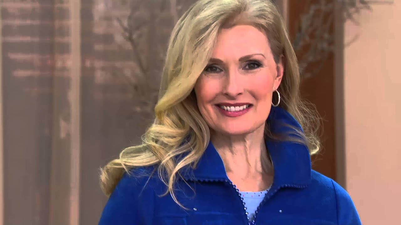 Quacker Factory Rhinestone Zip Front Fleece Jacket on QVC - YouTube
