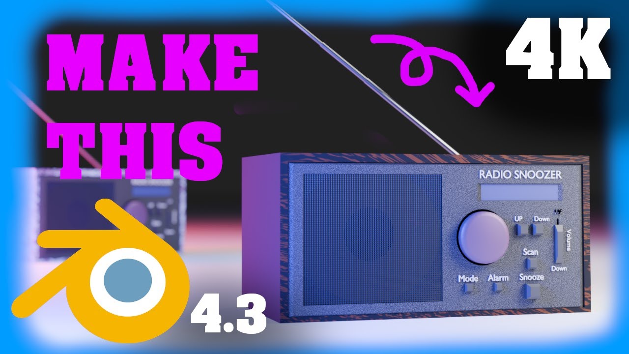 (#46) Blender Tutorial: How to make a Radio. Cycles - YouTube