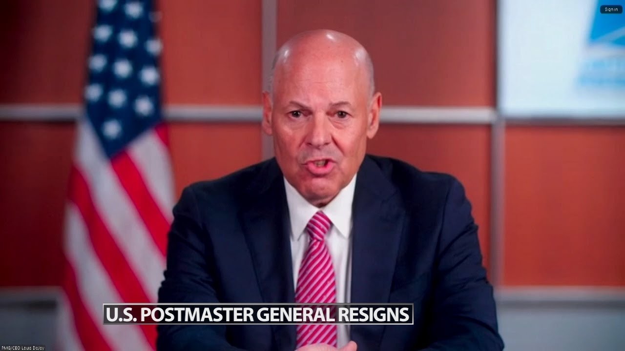 US Postmaster General resigns - YouTube