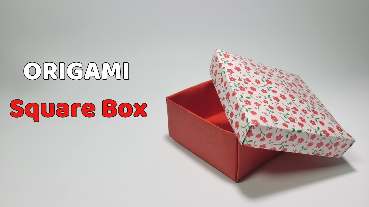 Origami Square Box/ Origami Craft / Easy DIY Tutorial - YouTube