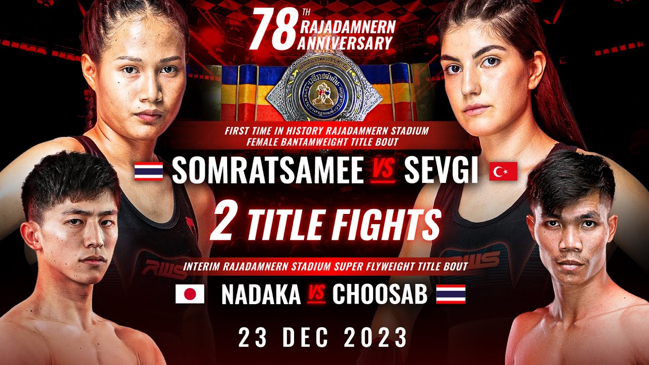 เทปบันทึกภาพศึก Full Event l RWS Fight Night 23/12/2023 - YouTube