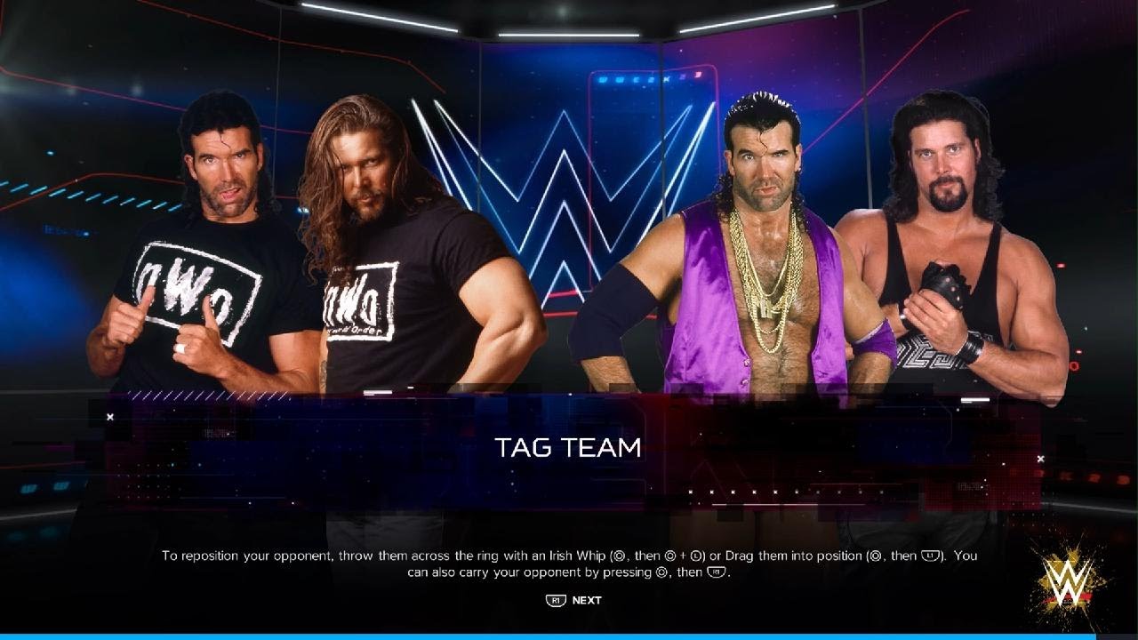 WWE 2K24 Kevin Nash & Scott Hall vs "The Bad Guy" Razor Ramon & "Big ...