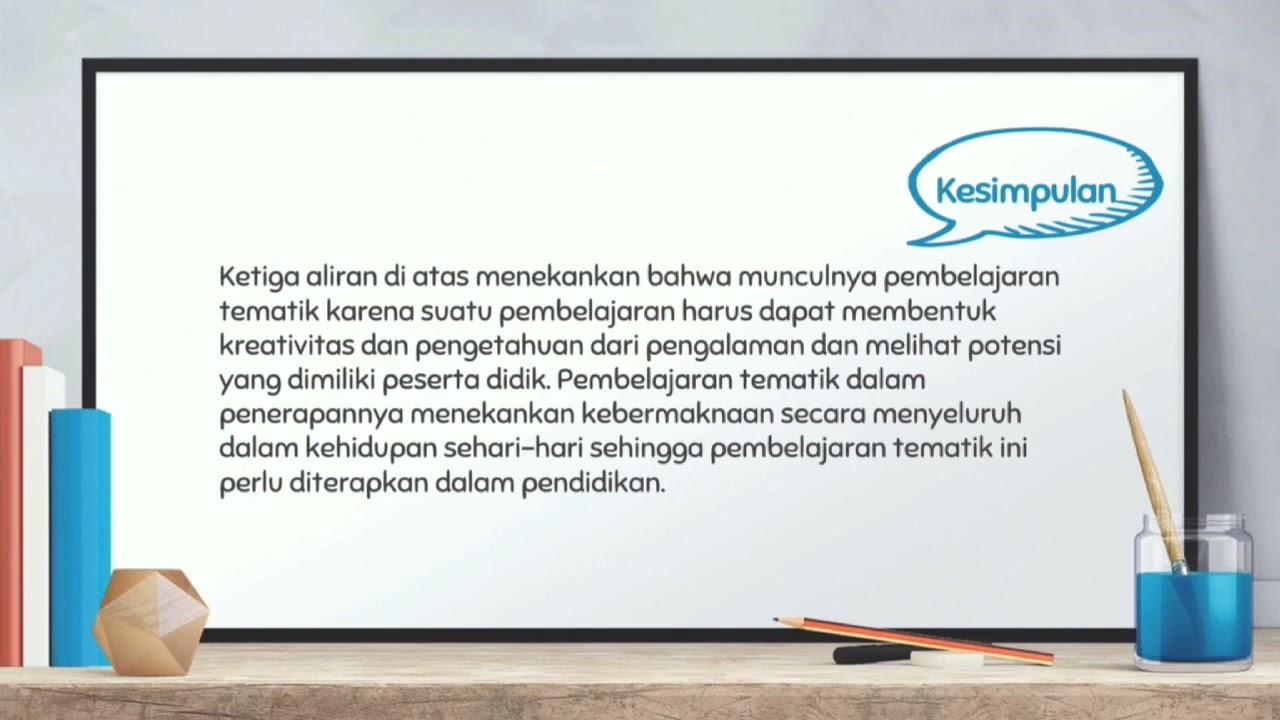 LANDASAN PEMBELAJARAN TEMATIK - YouTube