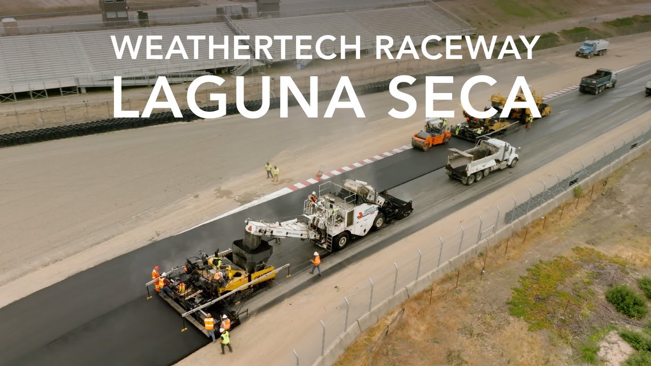 Granite Construction Takes on Weathertech Raceway Laguna Seca - YouTube