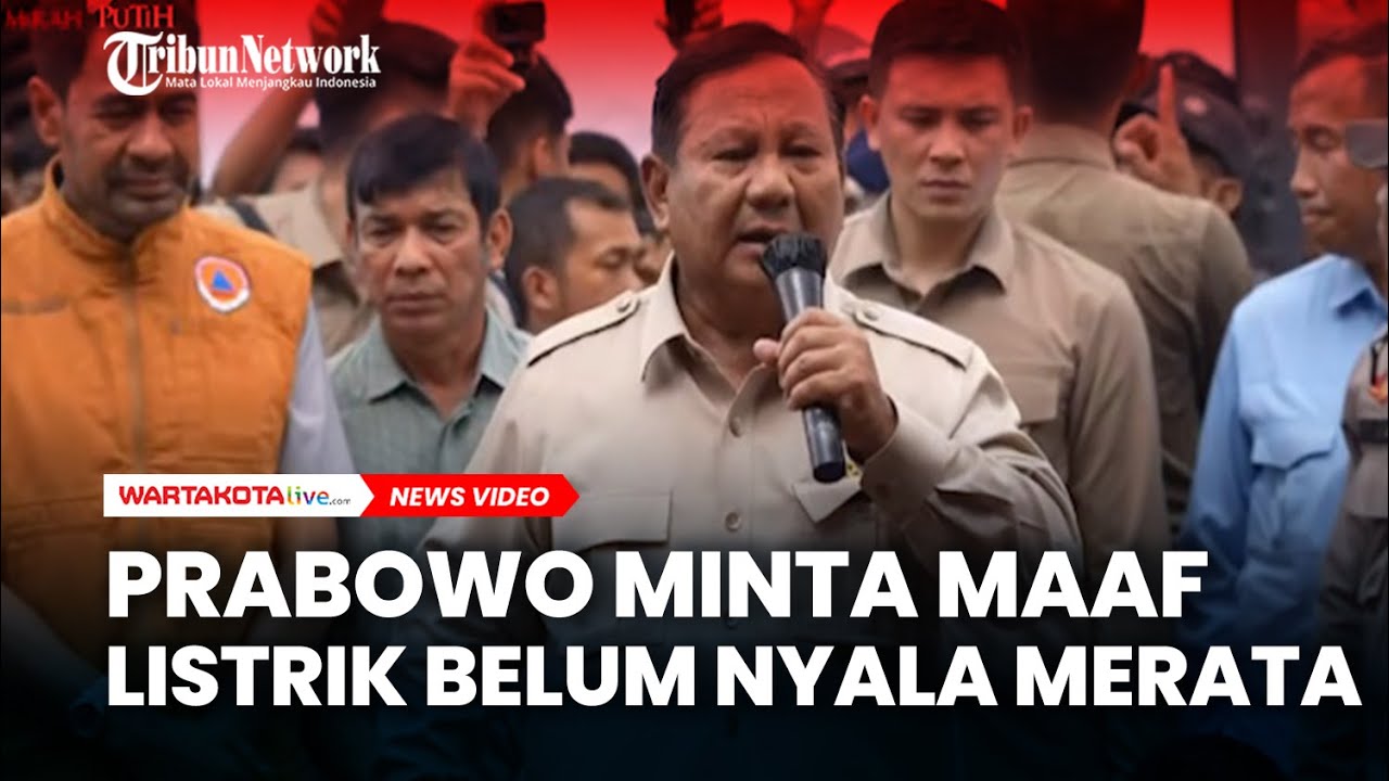 Presiden Prabowo Minta Maaf Listrik Belum Nyala Merata di Aceh Tamiang ...
