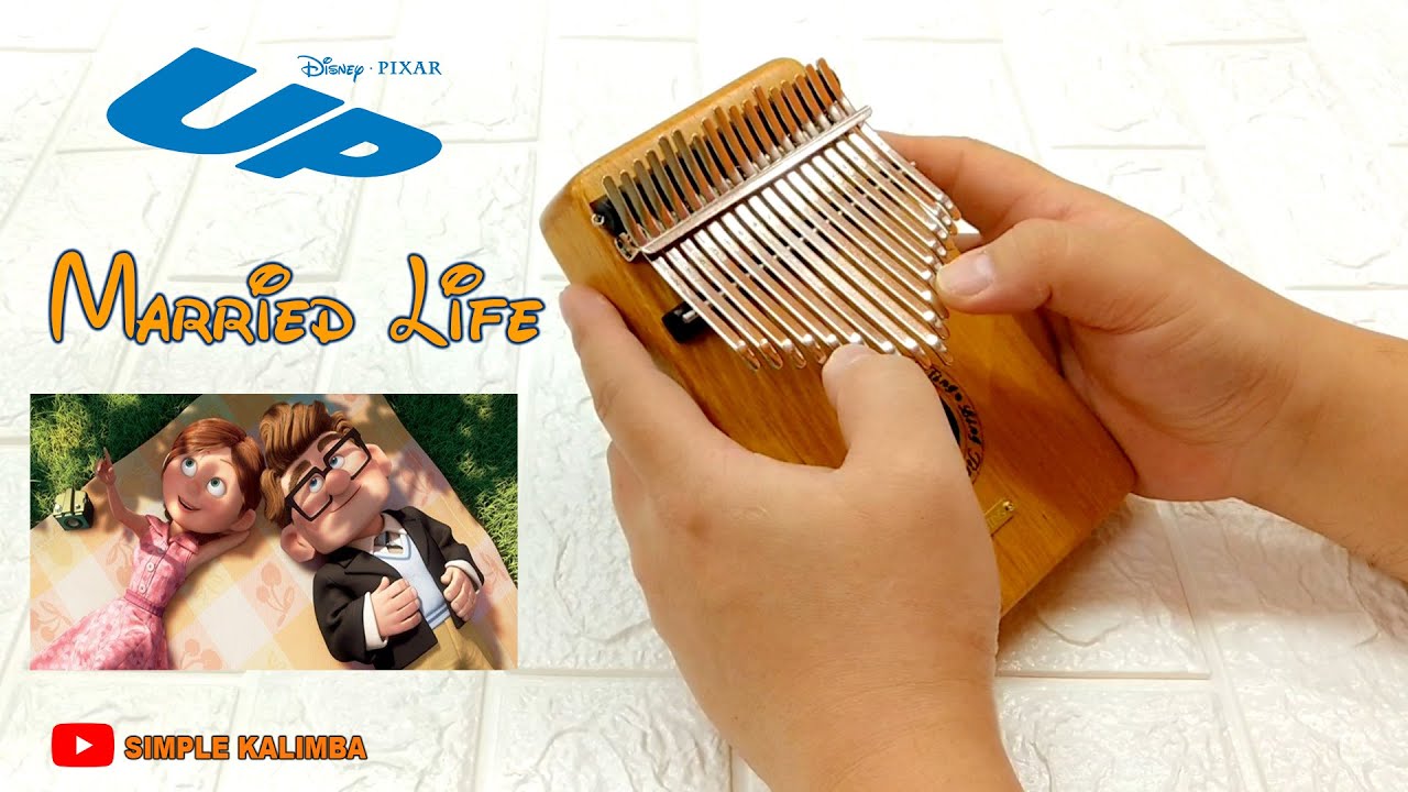 Married Life from Disney Pixar "UP" Movie ||•Kalimba Easy Tutorial ...