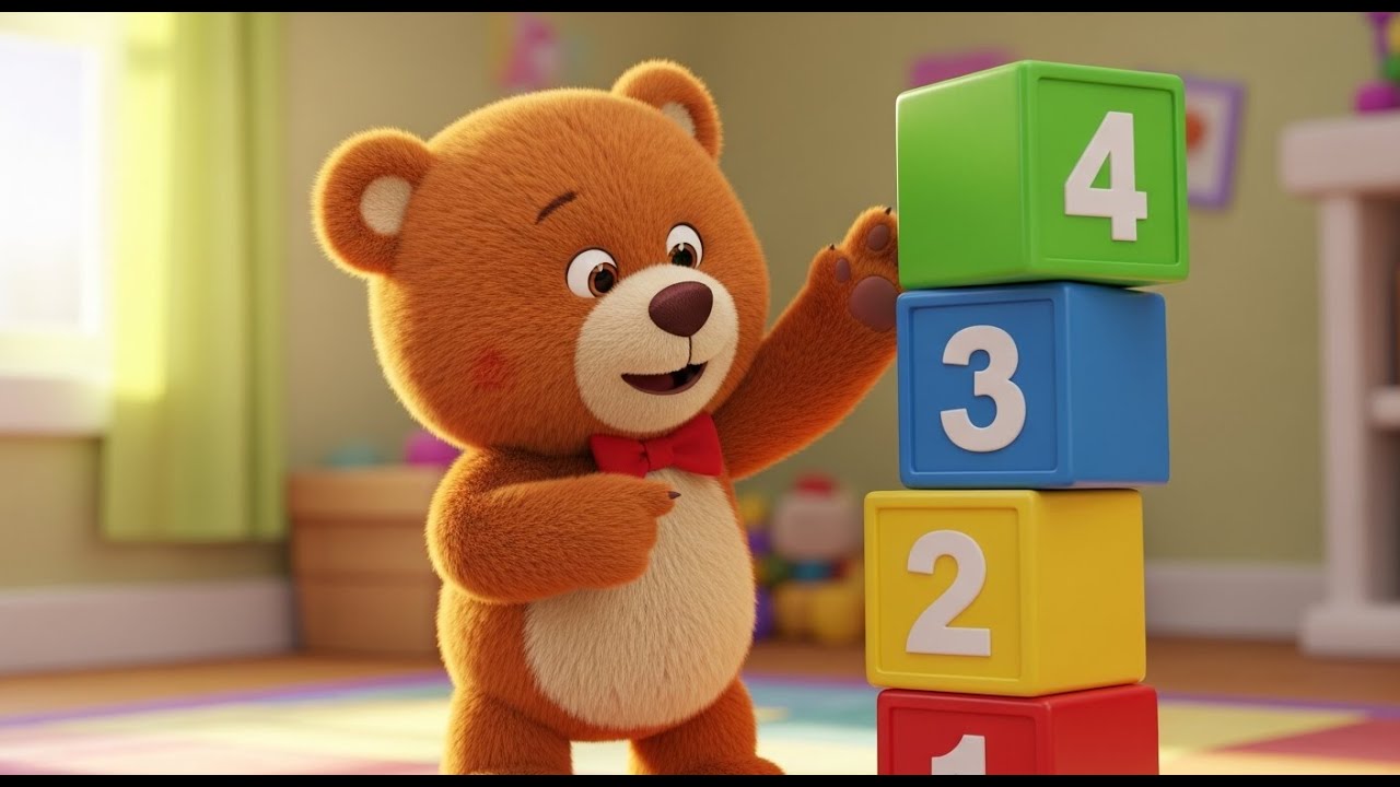 Mi osito que aprendió números | Canción infantil educativa y divertida ...