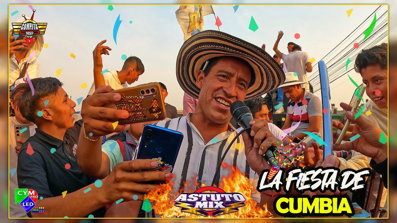 🎉 LA FIESTA DE CUMBIA 🔥 SONIDO ASTUTO MIX 🔥 CUADRILLA EN EL CIELO ...