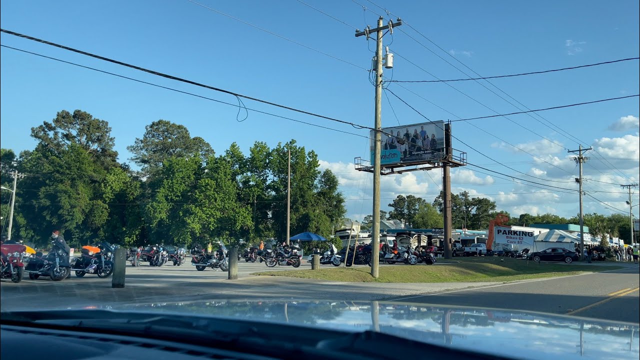 2021 Bike Week Begins - Myrtle Beach / Murrells Inlet - YouTube
